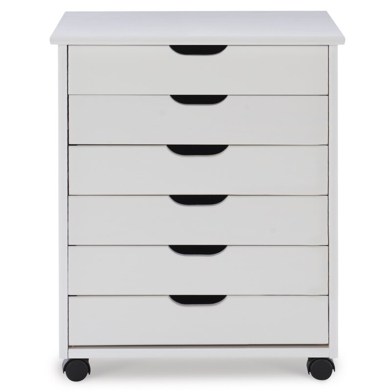 Breshay 6 Drawer Rolling Storage Chest | revvvd