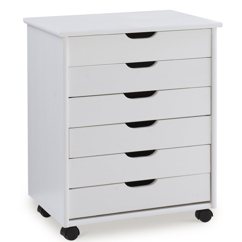 Breshay 6 Drawer Rolling Storage Chest | revvvd