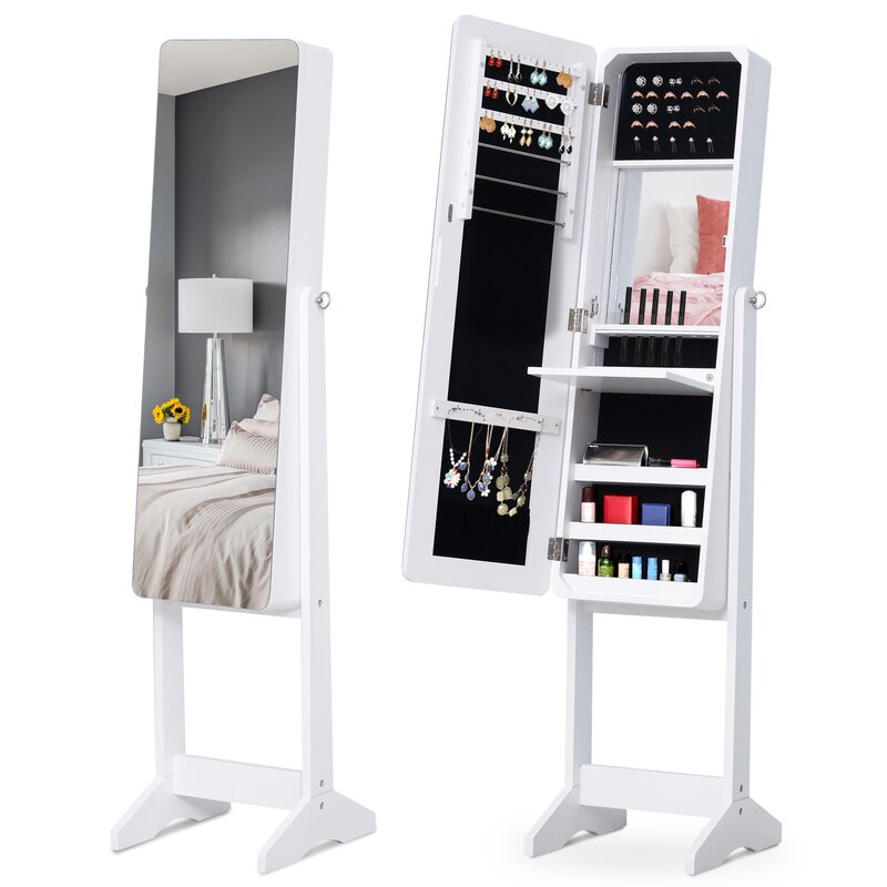 Buy Lordiana Solid Wood Jewelry Armoire with Mirror on Revvvd | revvvd