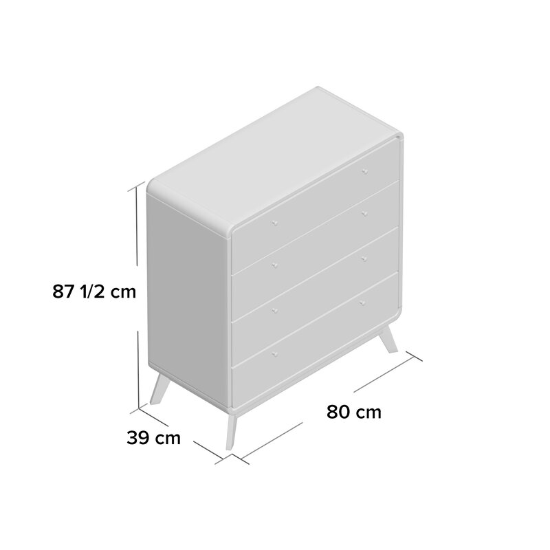 Classel Drawers chest | 4 Drawers | revvvd