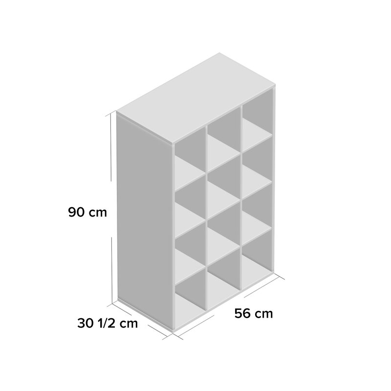 Barbara 12 Pair Stackable Shoe Storage Cabinet | revvvd