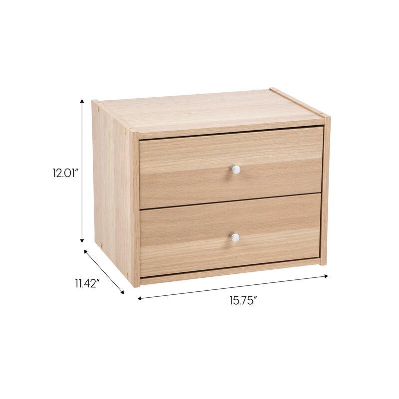 Denny Stackable 2 Drawer Storage Chest | revvvd