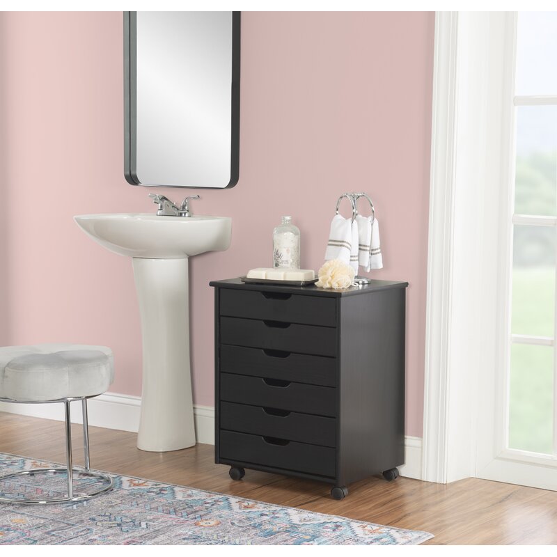 Breshay 6 Drawer Rolling Storage Chest | revvvd