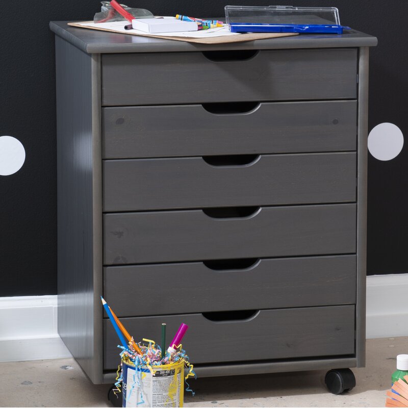 Breshay 6 Drawer Rolling Storage Chest | revvvd