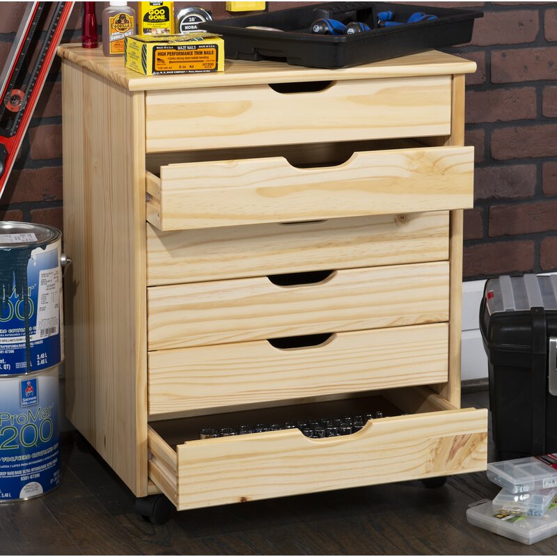 Breshay 6 Drawer Rolling Storage Chest | revvvd