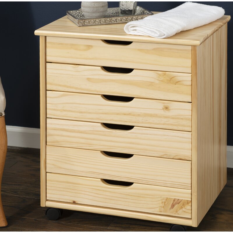 Breshay 6 Drawer Rolling Storage Chest | revvvd