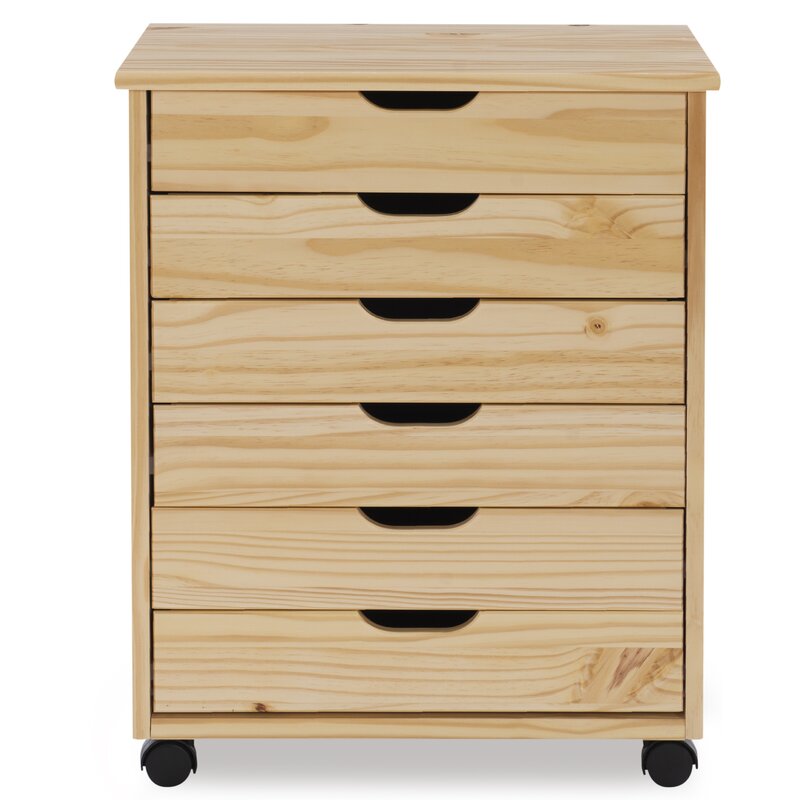 Breshay 6 Drawer Rolling Storage Chest | revvvd