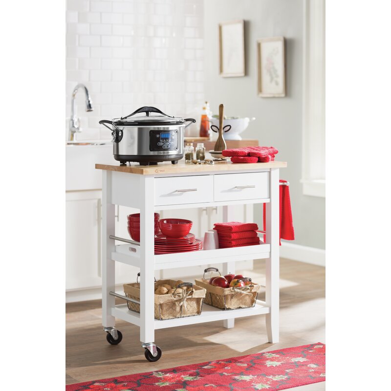 Kilop - Natural Wood Kitchen Cart | revvvd