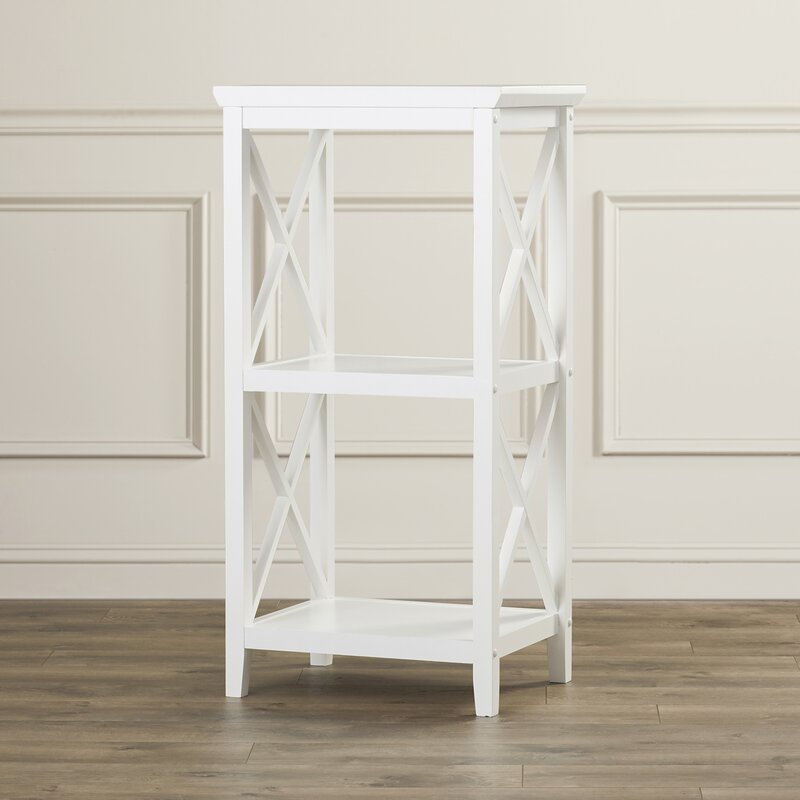 Scarlett Free-Standing Bathroom With Shelves - natural wood | revvvd