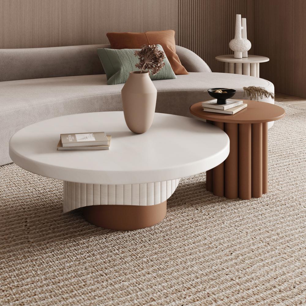 Dovo Natural Wood Coffee Tables – Set of 2 | Modern & Minimalist Design ...